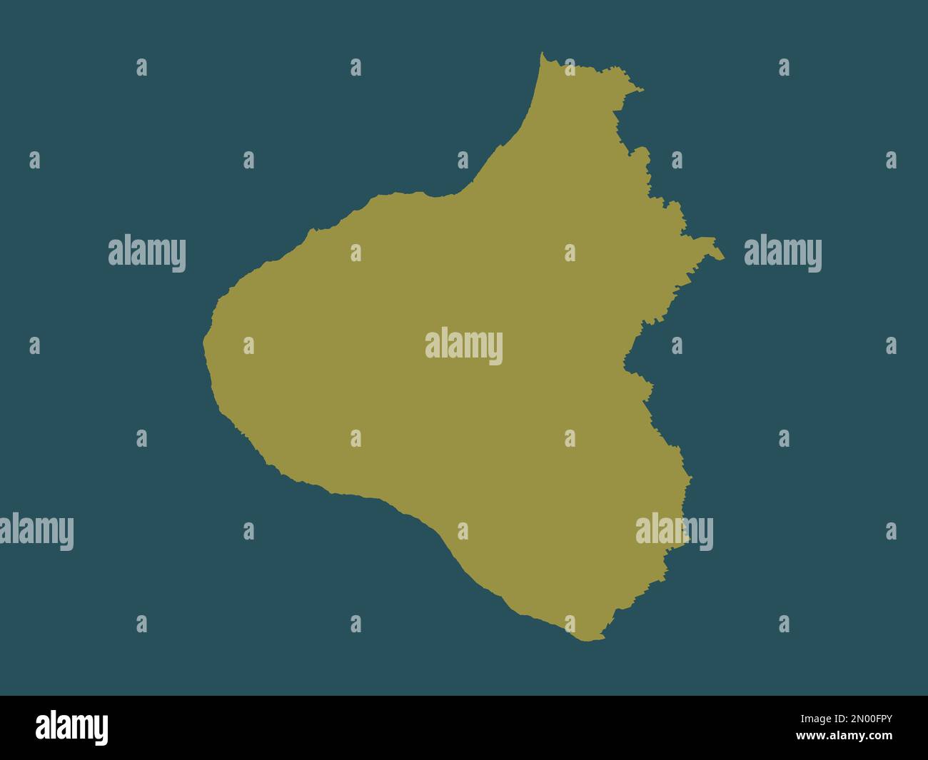 Taranaki, regional council of New Zealand. Solid color shape Stock ...