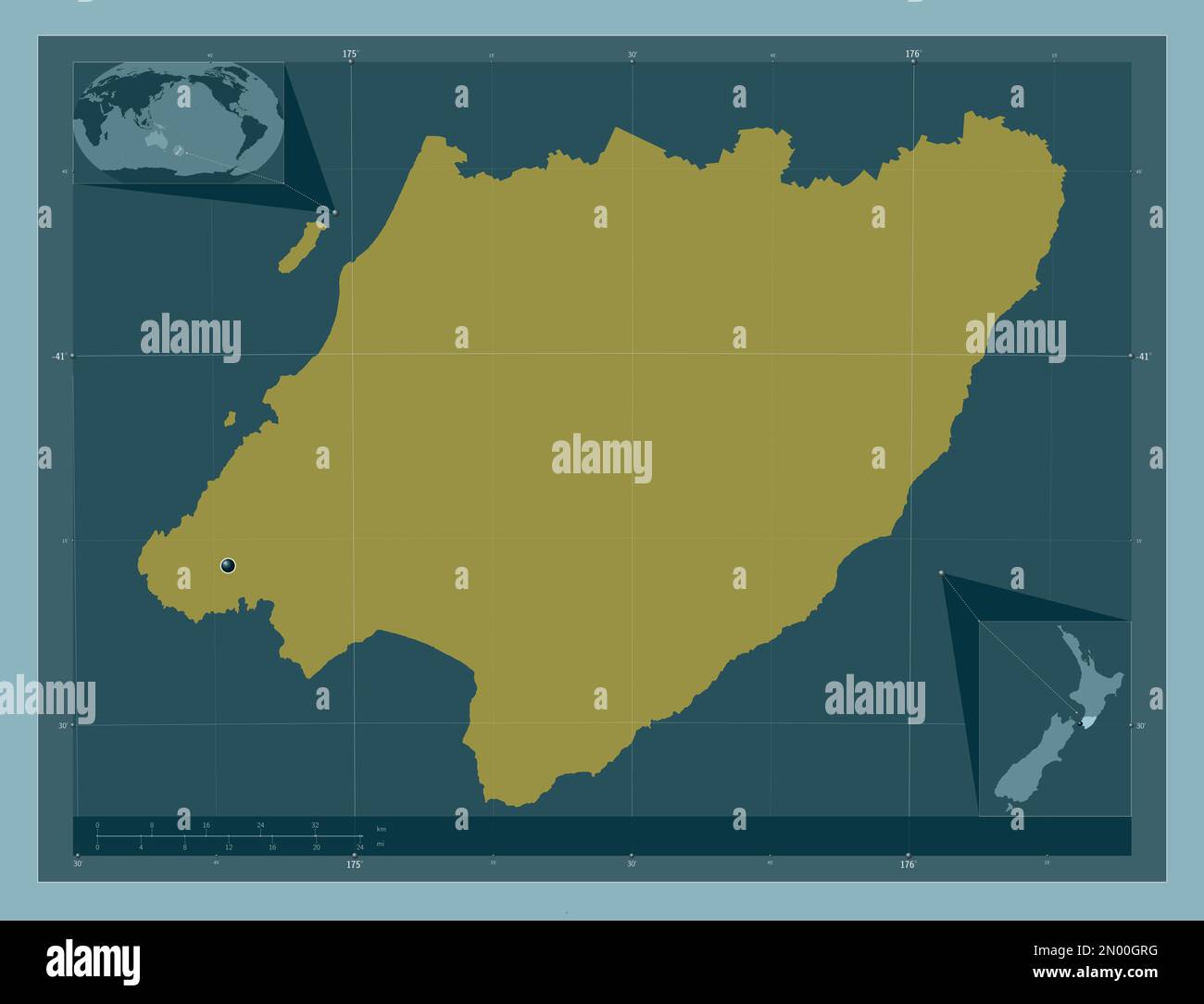 Wellington, regional council of New Zealand. Solid color shape. Corner ...
