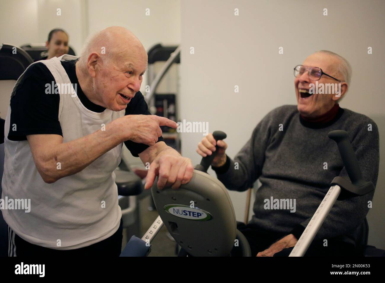 In this Thursday, March 24, 2016 photo, 100-year-old Samuel Bender ...