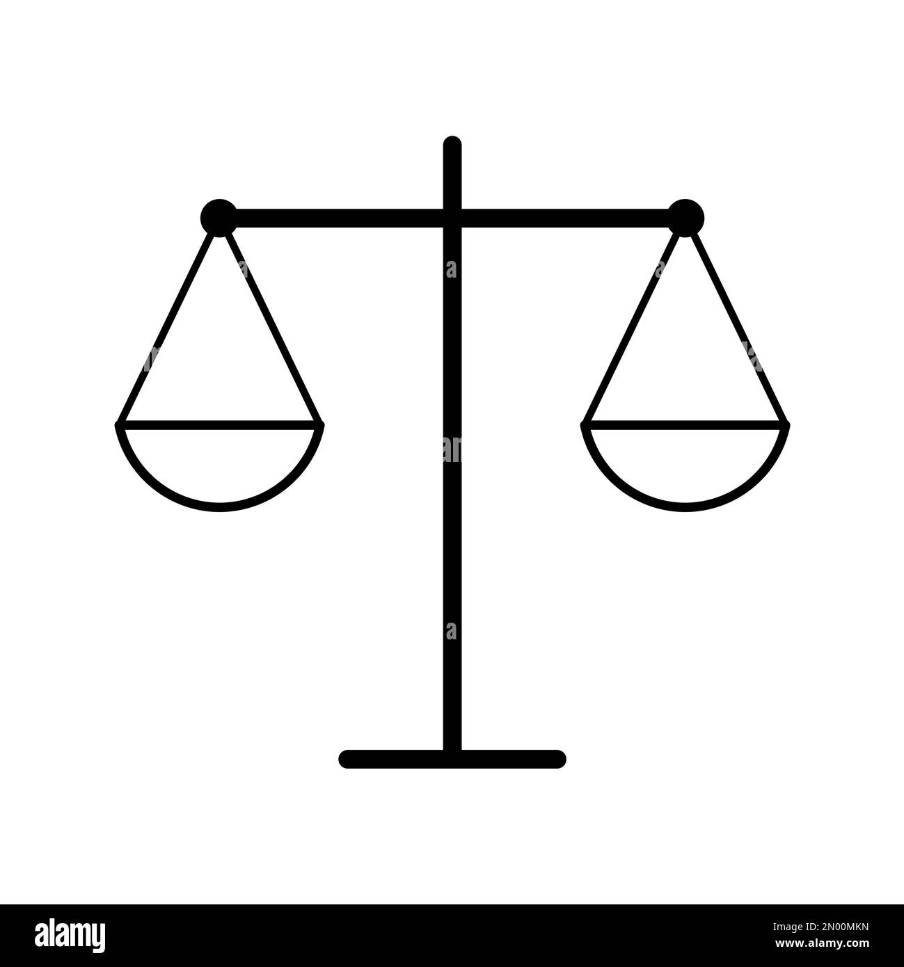 Scale equal icon, lawyer crime web sign, protection balance isolated ...