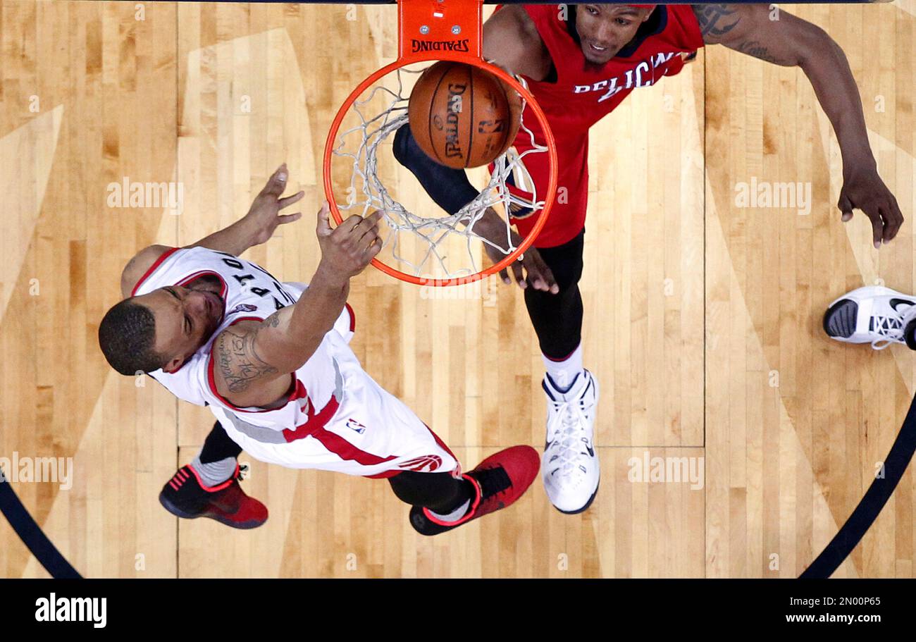 Toronto Raptors guard Norman Powell slam dunks over New Orleans ...
