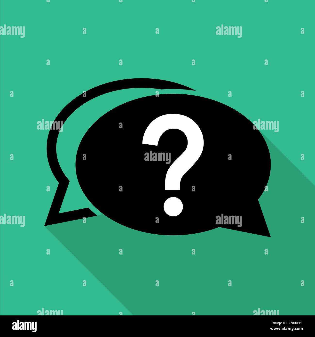 Question icon mark, help or ask bubble graphic symbol, web faq vector illustration Stock Vector ...