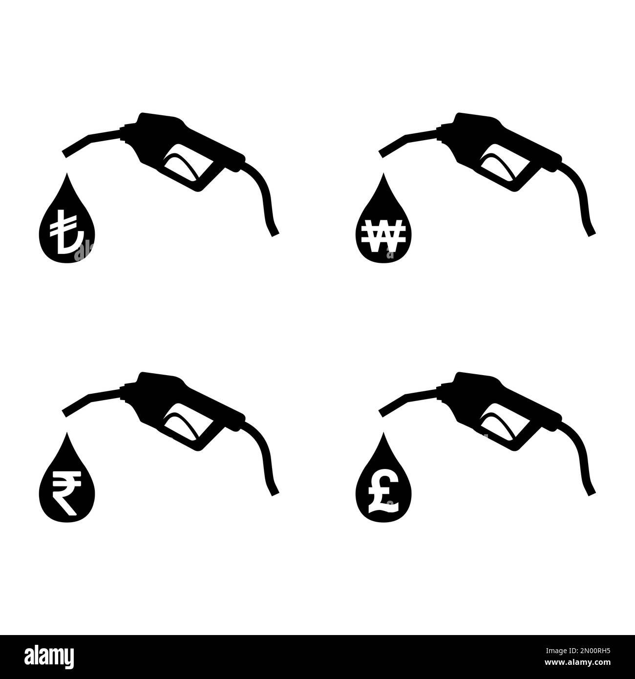 Petrol hose pound Stock Vector Images - Alamy