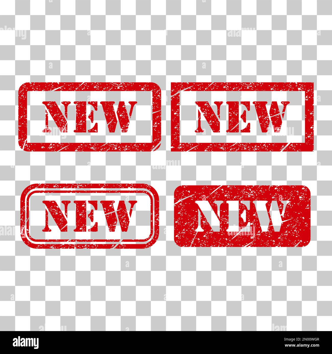 Set of New stamp symbol, label sticker sign button, text banner vector ...