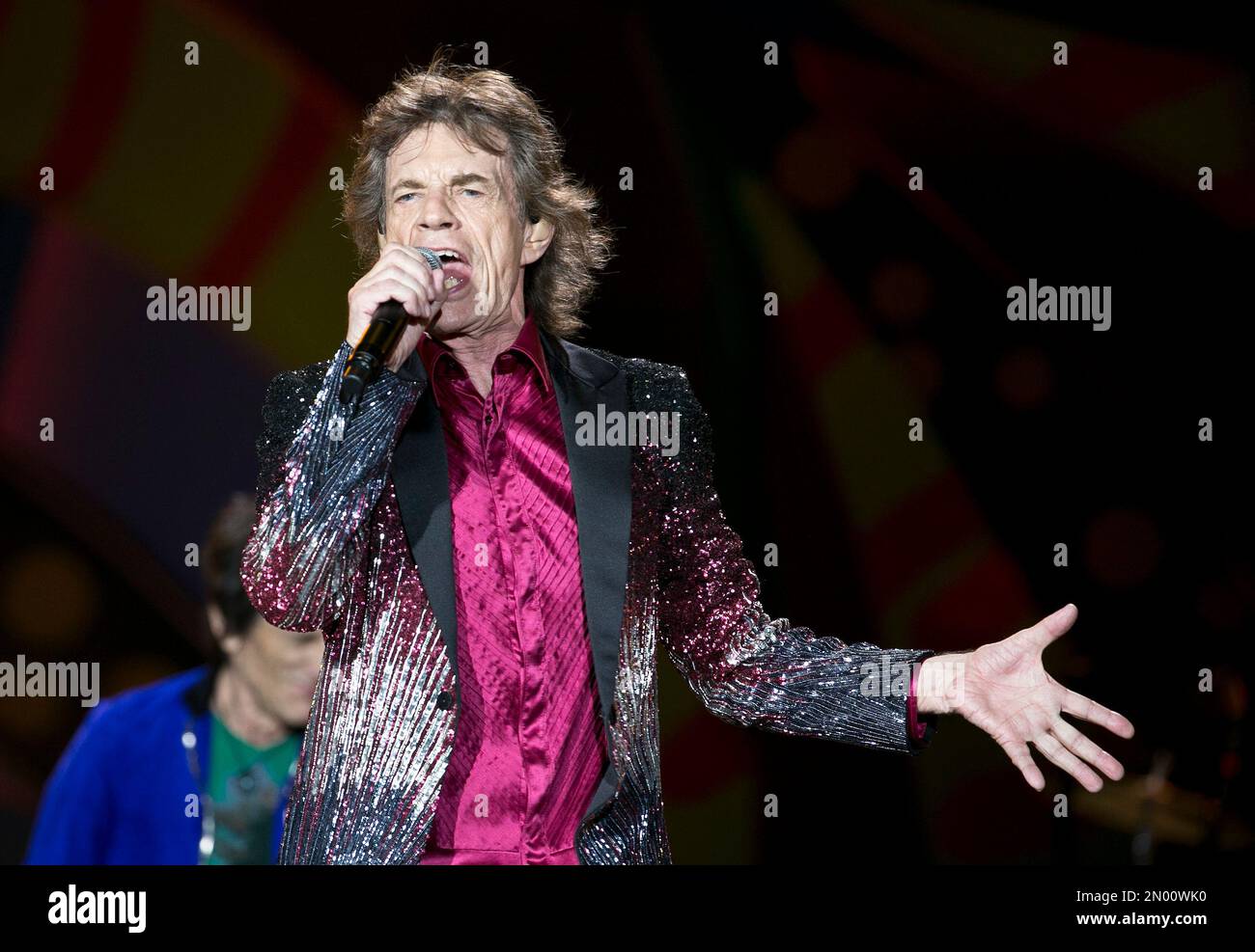 Stones' lead singer Mick Jagger performs in Havana, Cuba, Friday March ...