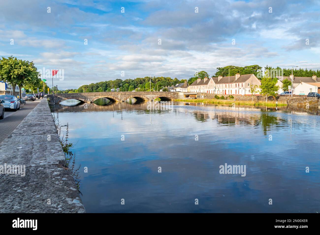 The skyline of Ballina town, County Mayo, Ireland Stock Photo - Alamy
