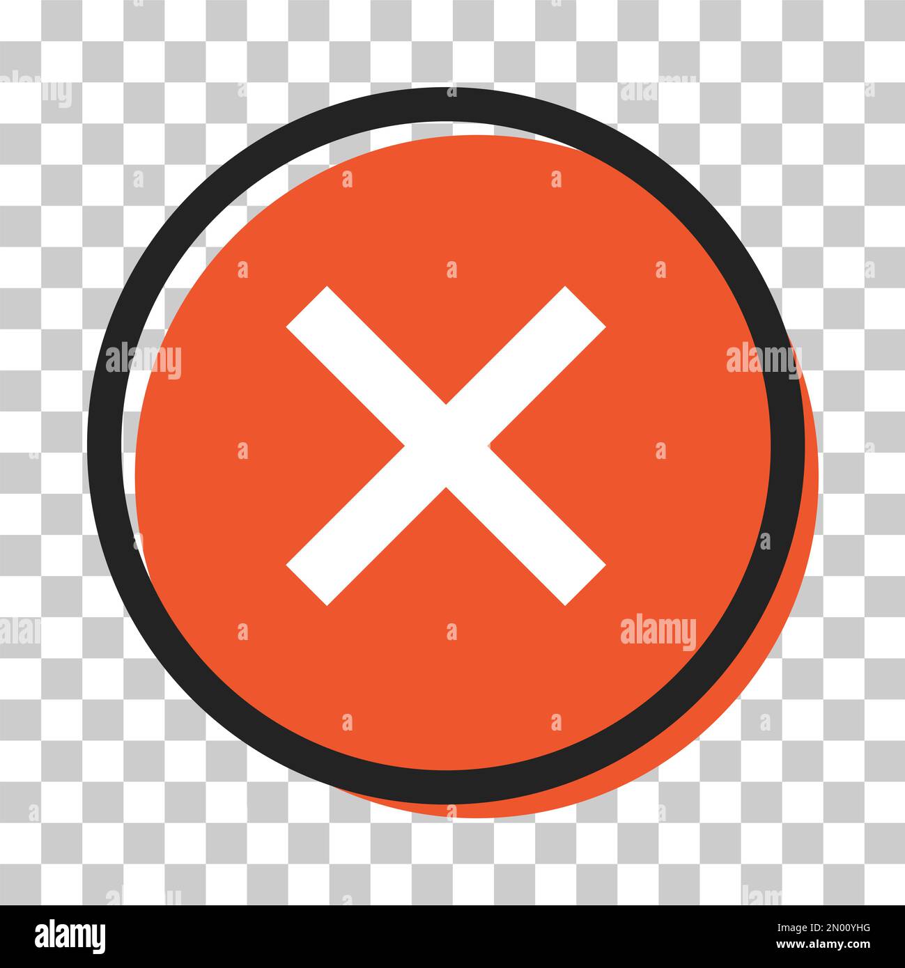Speech icon vector bubble like donts, red color. flat simple trend ...