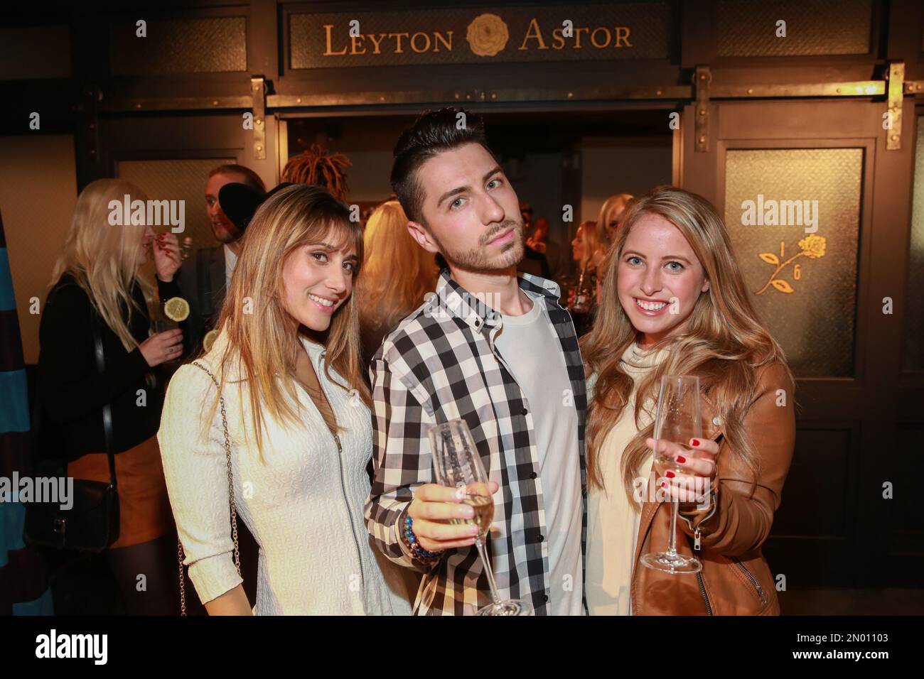 Rachel Heller, Tom Ierna and Danielle Siegel seen at the Leyton Astor ...