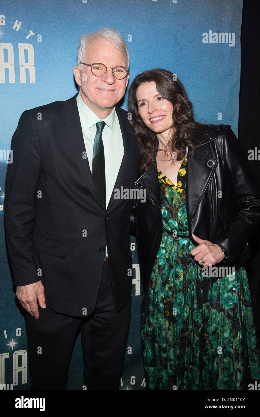 Steve Martin and Edie Brickell attend the "Bright Star" opening night ...