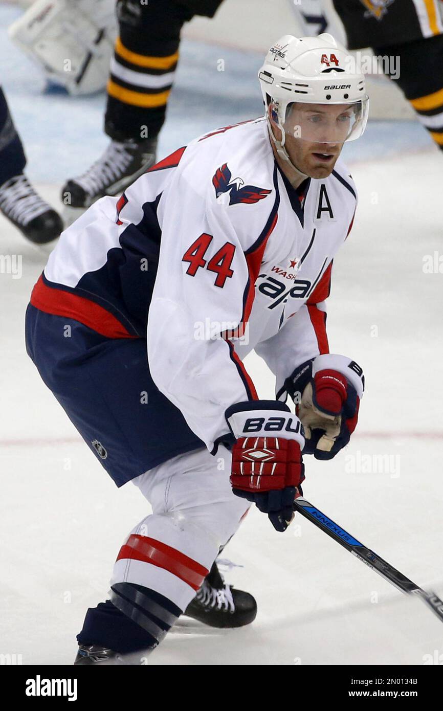 Washington Capitals defenseman Brooks Orpik (44) plays during an NHL hockey game against the ...