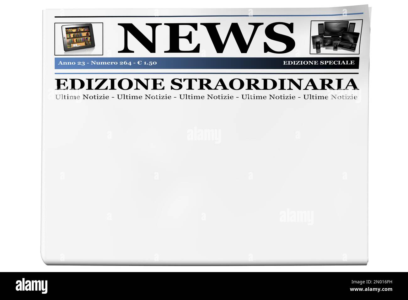 Blank Newspaper Page