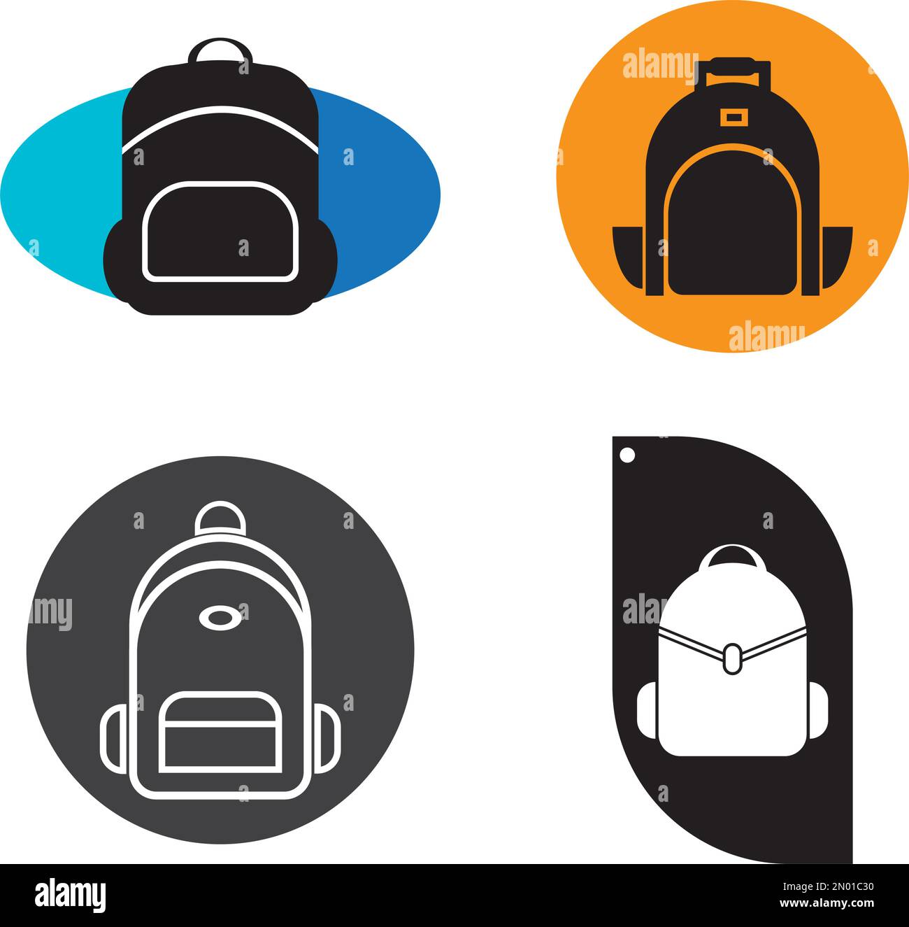 Bagpack icon Stock Vector Images - Alamy