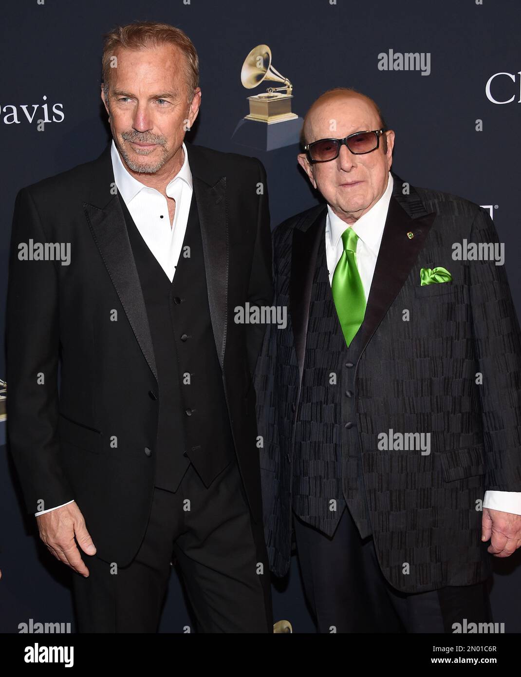 Beverly Hills, USA. 4th Feb 2023. Kevin Costner and Clive Davis ...