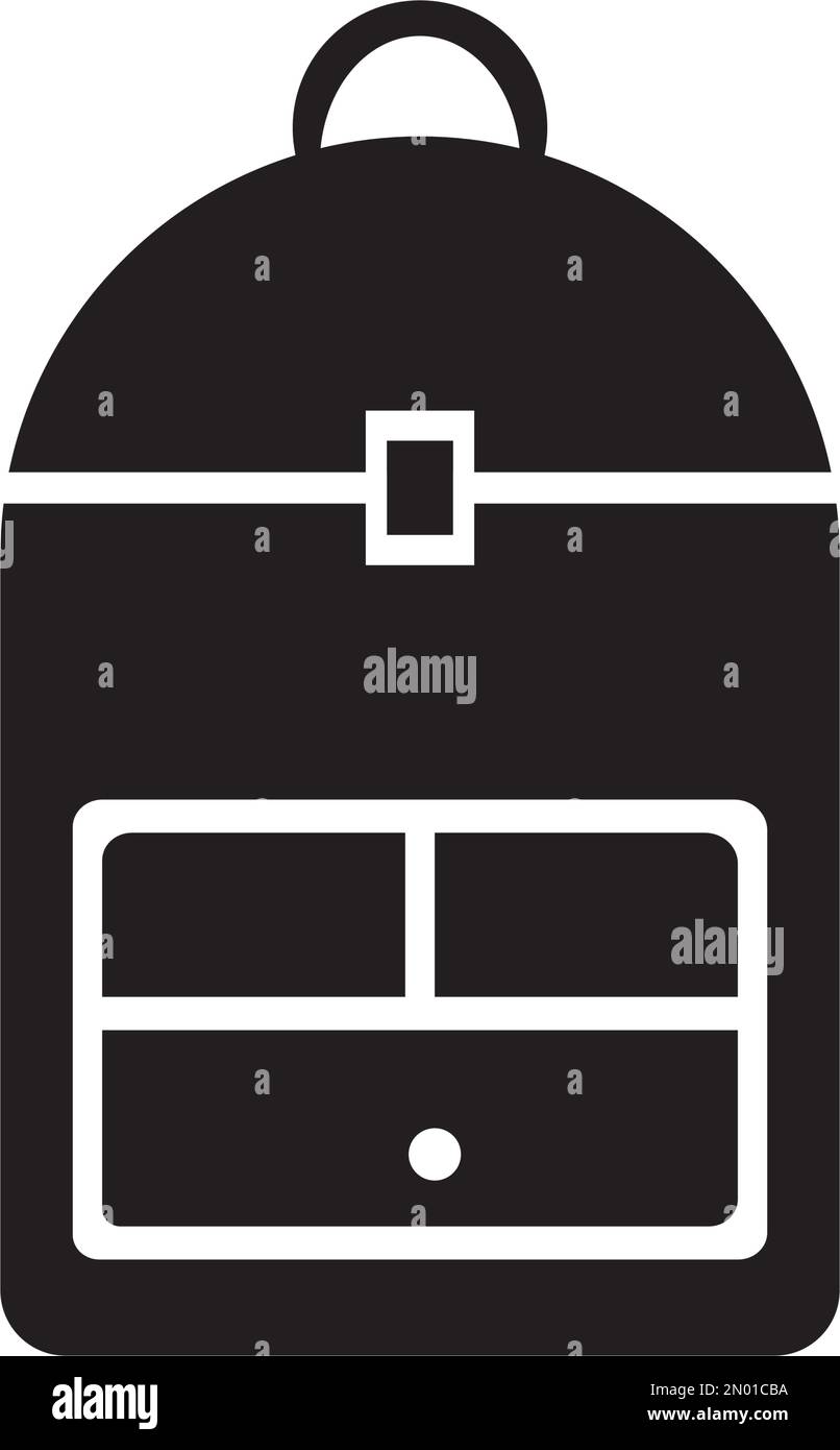 bagpack travel icon logo design illustration Stock Vector Image & Art ...