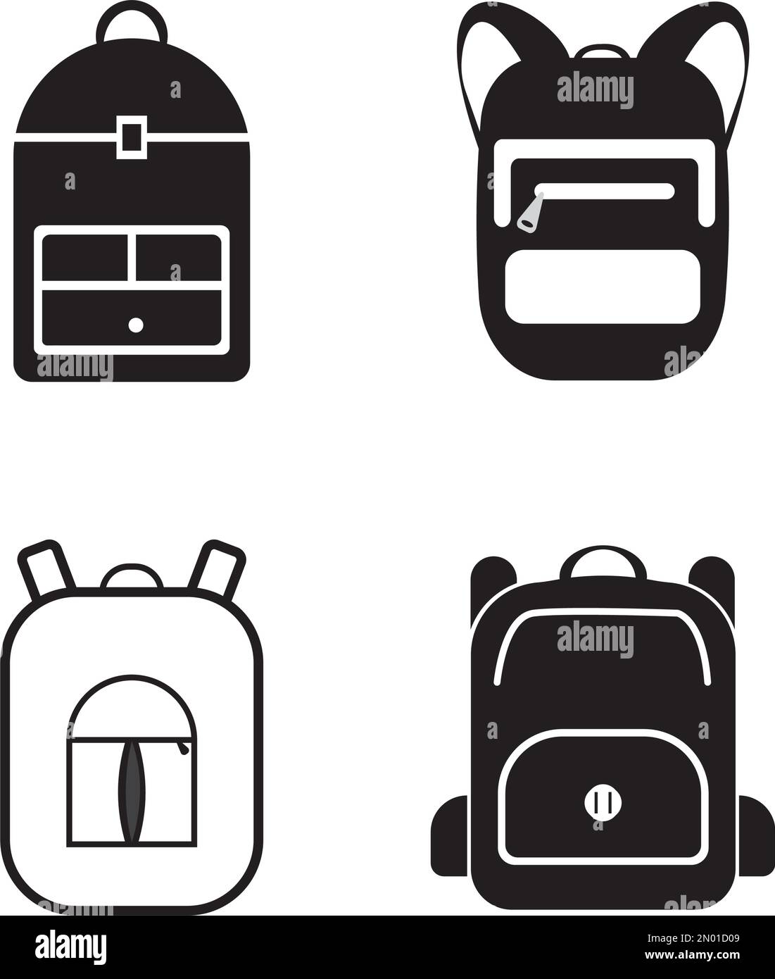 bagpack travel icon logo design illustration Stock Vector Image & Art ...