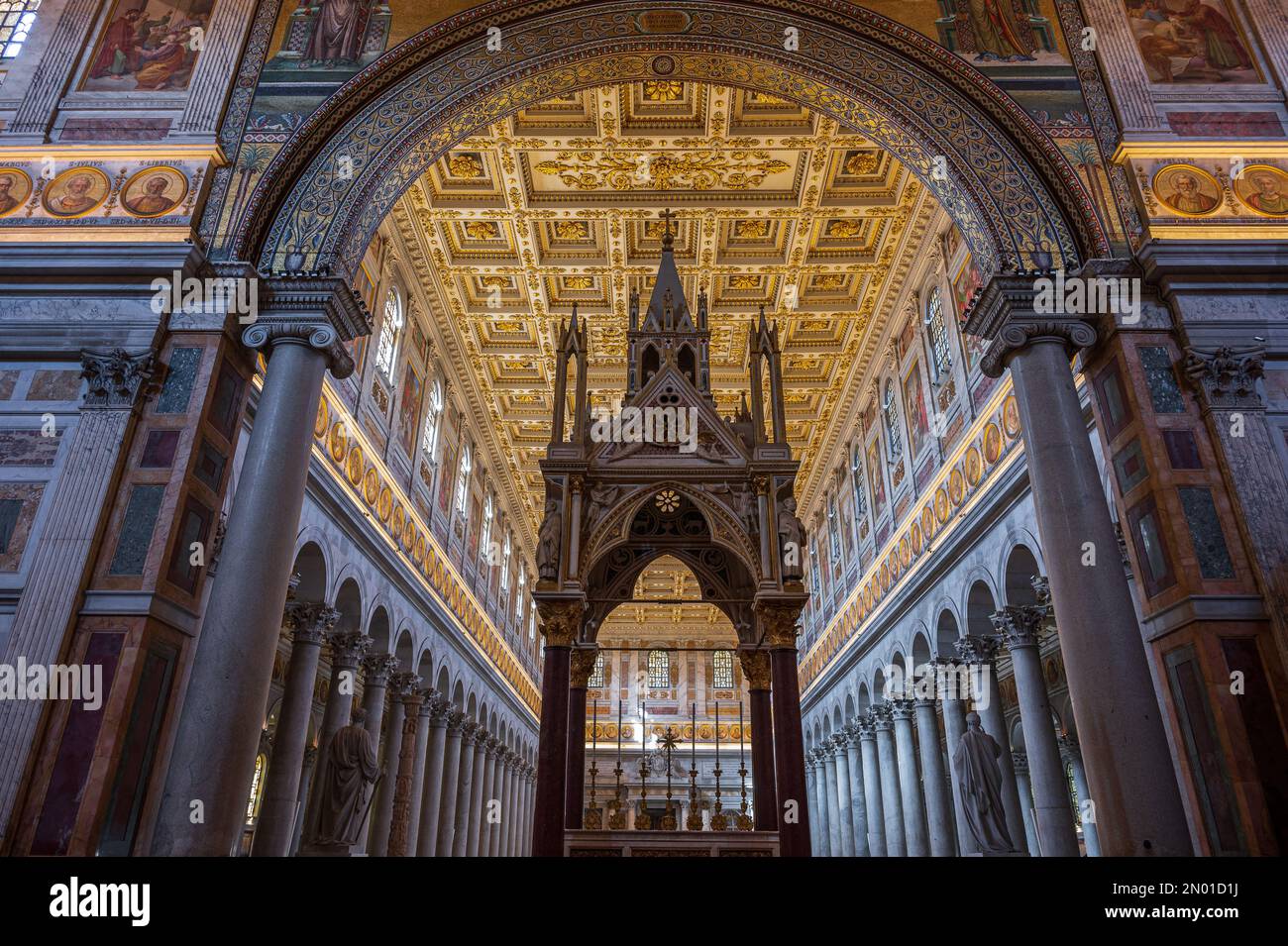 The Papal Basilica of Saint Paul Outside the Walls is one of the four ...
