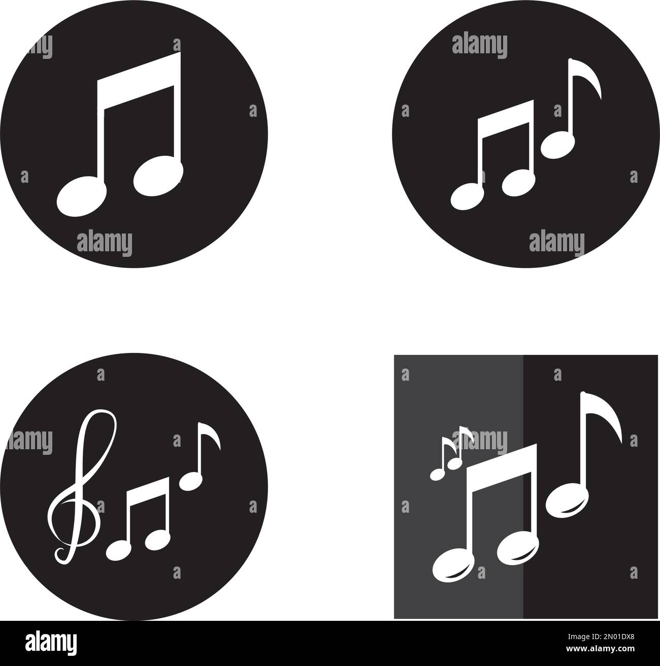 note music logo vector design illustration Stock Vector Image & Art - Alamy
