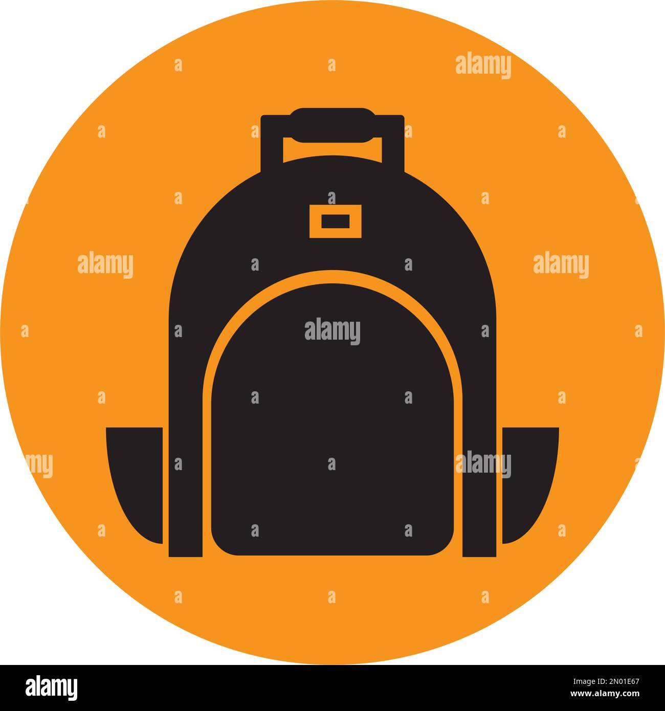 bagpack travel icon logo design illustration Stock Vector Image & Art ...