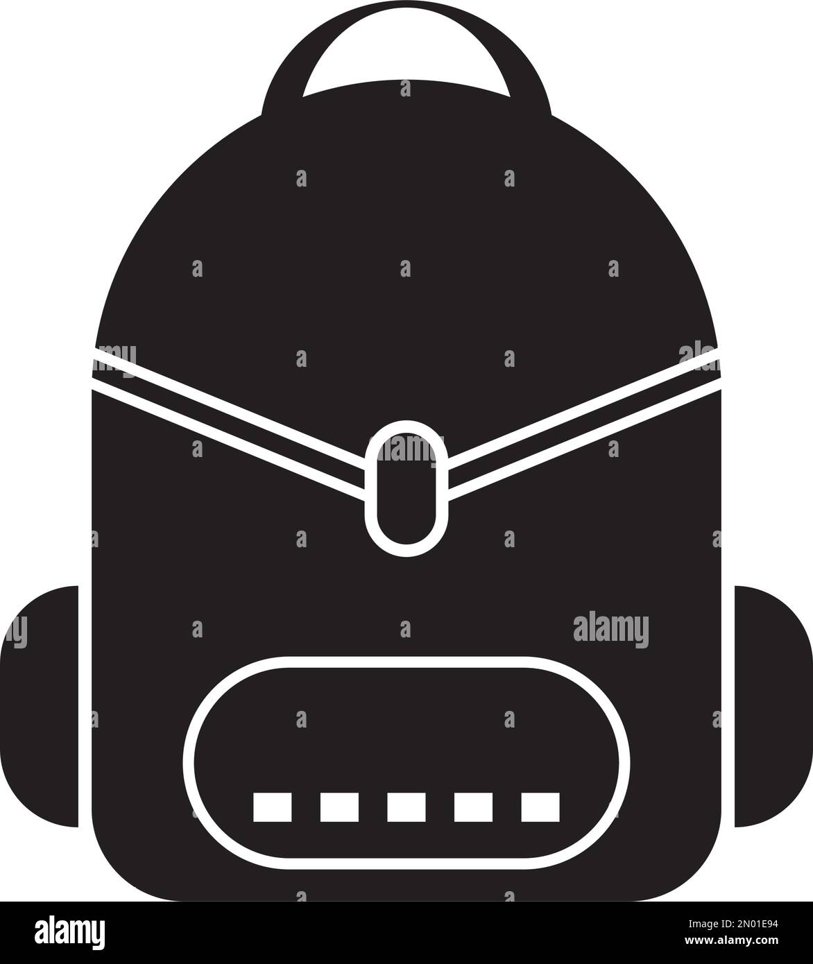 bagpack travel icon logo design illustration Stock Vector Image & Art ...