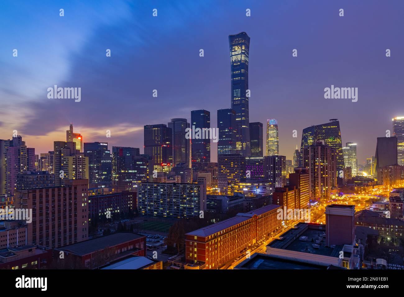 Beijing's central business district hi-res stock photography and images ...