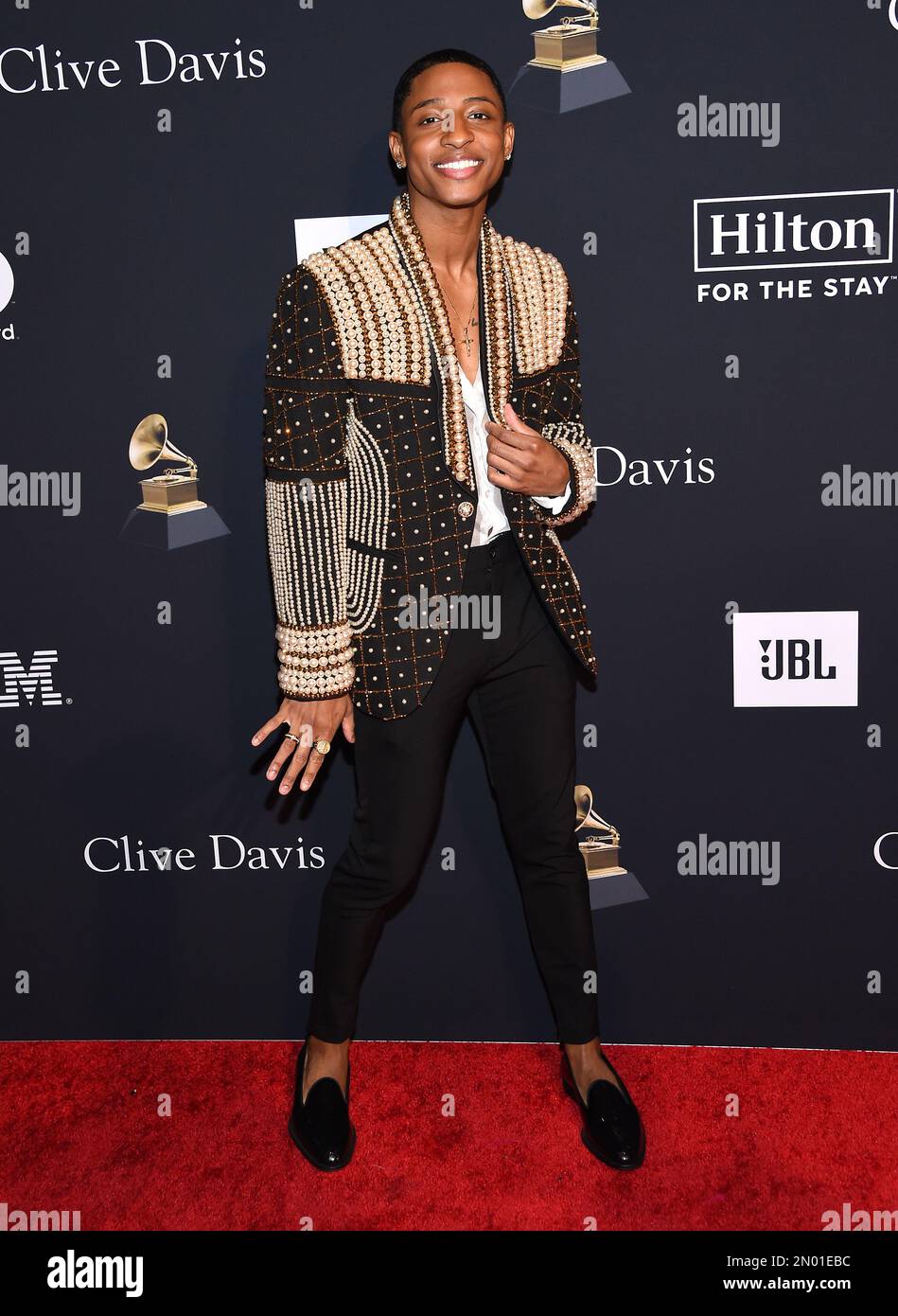 Beverly Hills, USA. 4th Feb 2023. Myles Frost arriving to the 2023 Pre ...