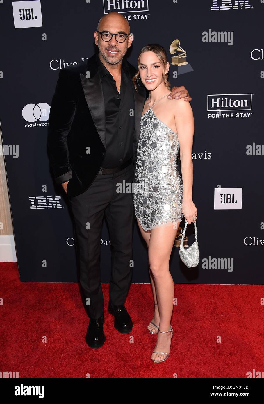 Beverly Hills, USA. 4th Feb 2023. Harvey Mason Jr. and Britt Mason ...