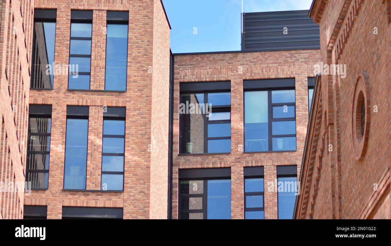 Modern Brick Building Facade