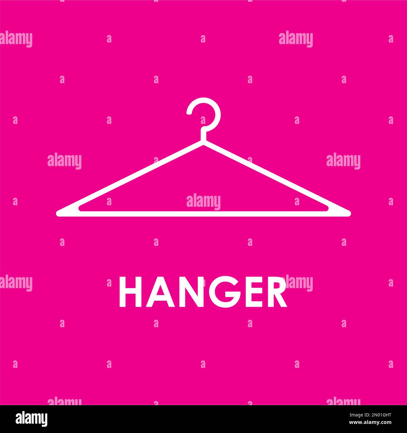 Clothes Hanger logo vector illustration design Stock Vector Image & Art ...
