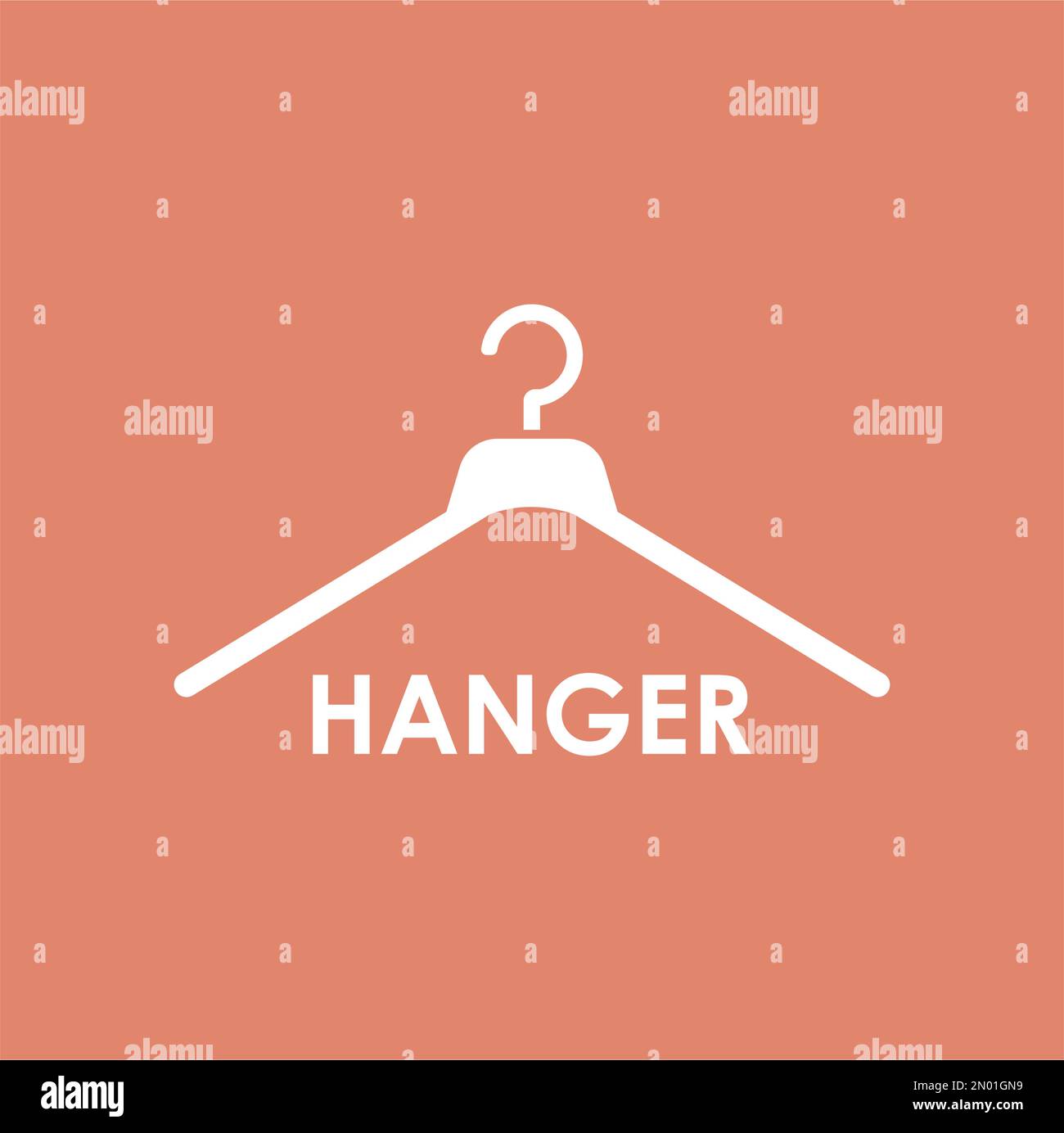 Clothes Hanger logo vector illustration design Stock Vector Image & Art ...