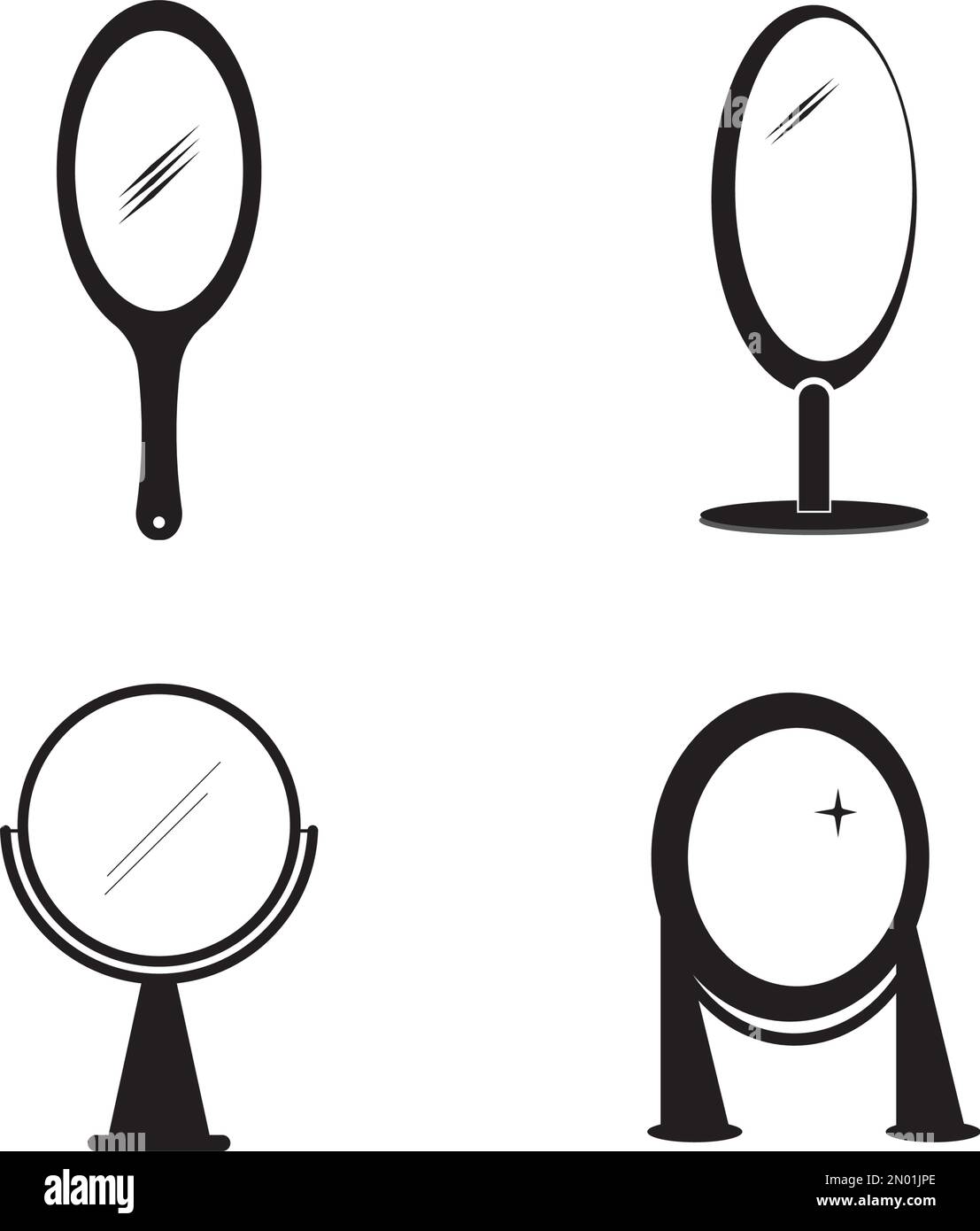 mirror logo vector icon design illustration Stock Vector Image & Art ...