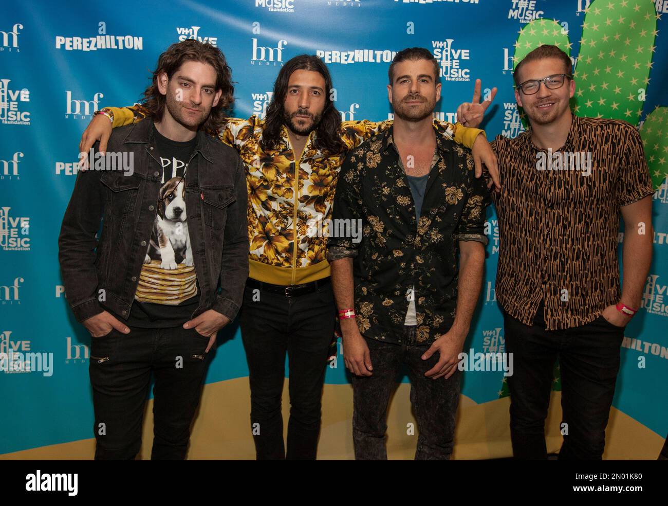 Ben Spivak, Nasri Atweh, Mark Pelli and Alex Tanas of the band MAGIC ...