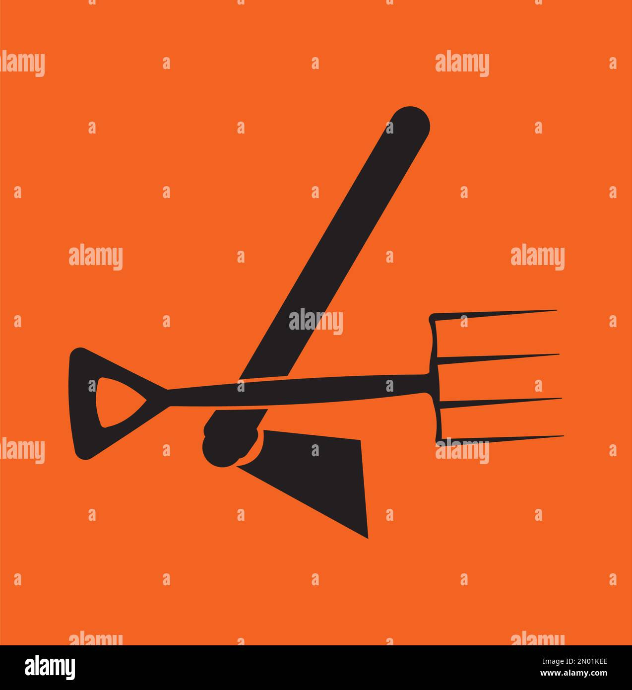 hoe logo vector template design illustration Stock Vector Image & Art ...