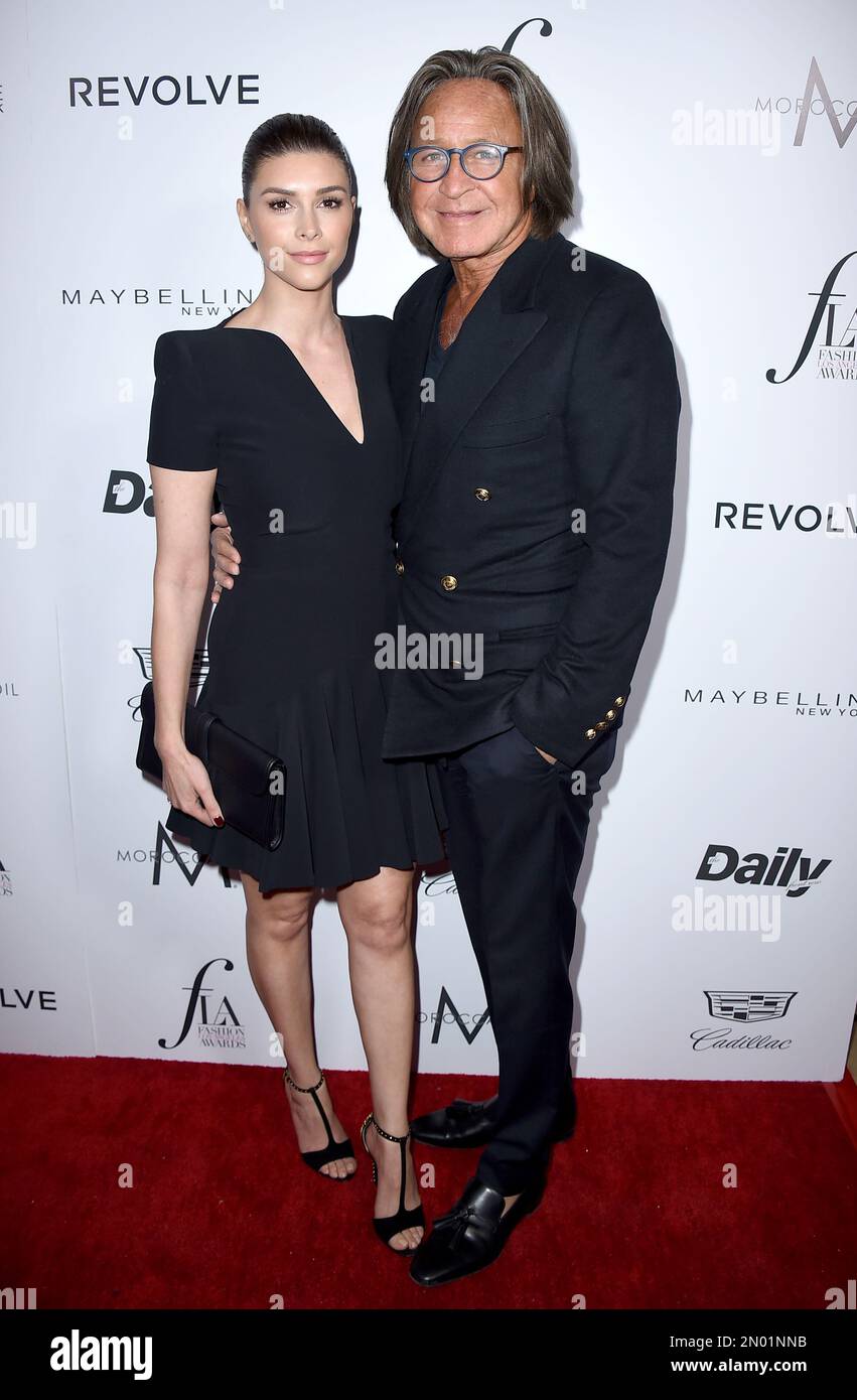 Shiva Safai, left, and Mohamed Hadid arrive at Daily Front Row's ...