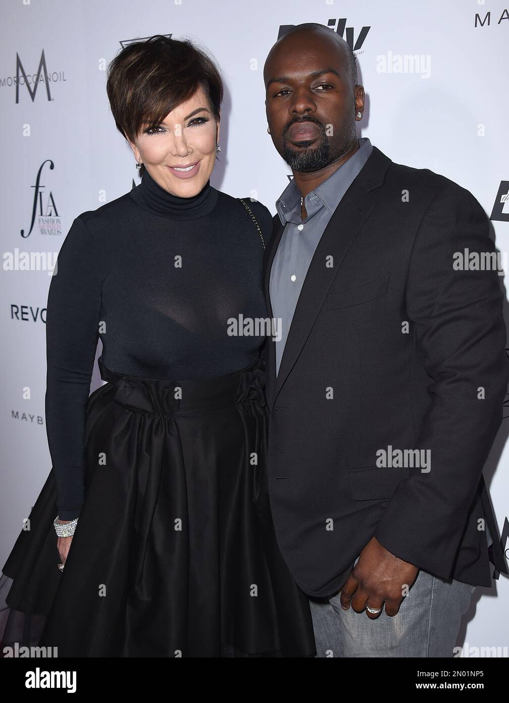 Kris Jenner, left, and Corey Gamble arrive at Daily Front Row's Fashion ...