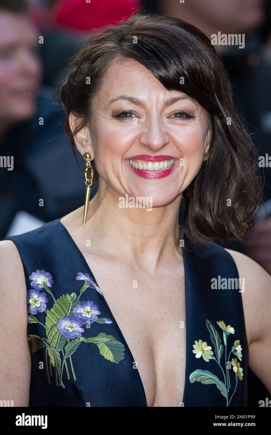 Jo Hartley poses for photographers upon arrival at the Empire Film ...