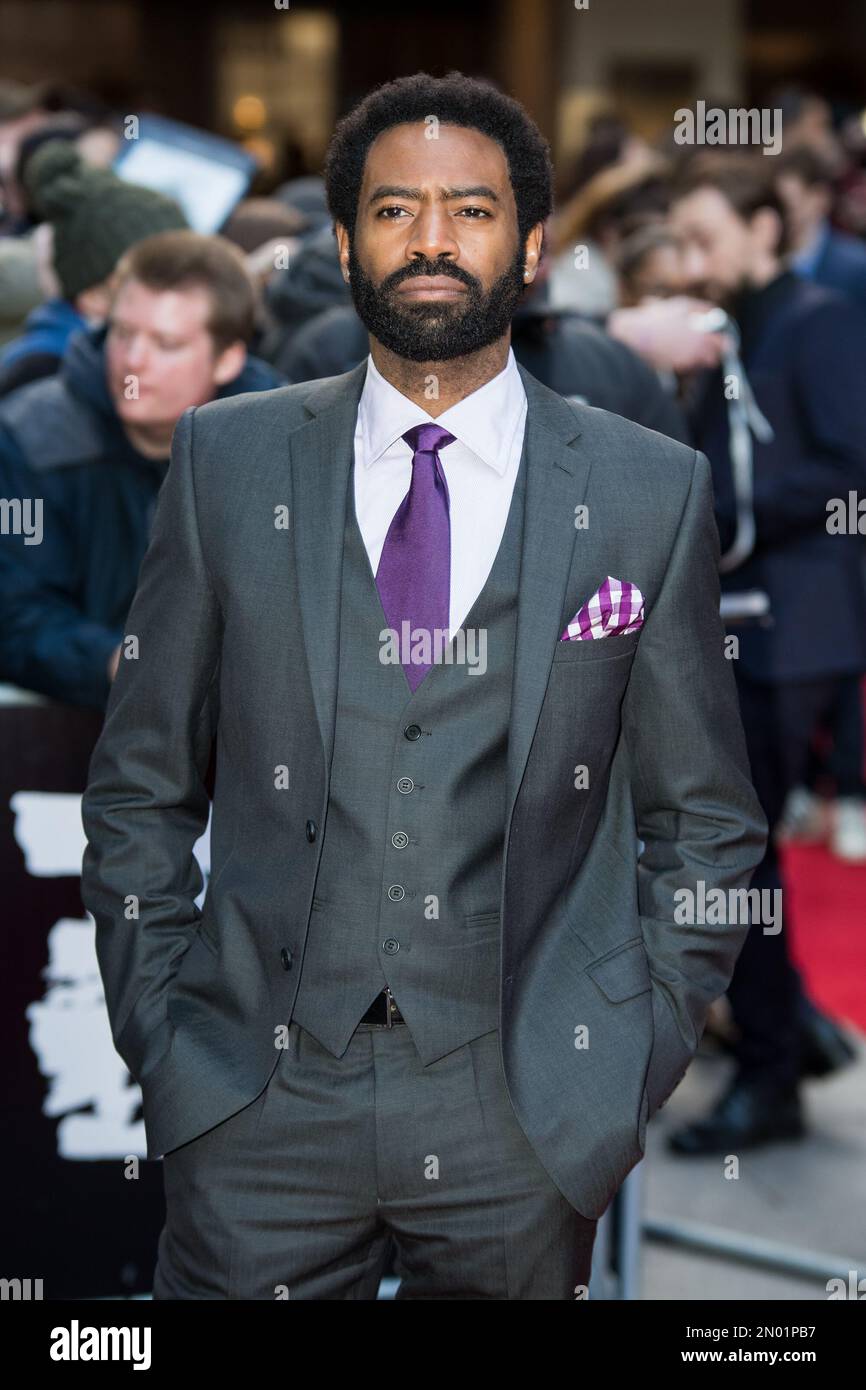 Actor Nicholas Pinnock poses for photographers upon arrival at the ...