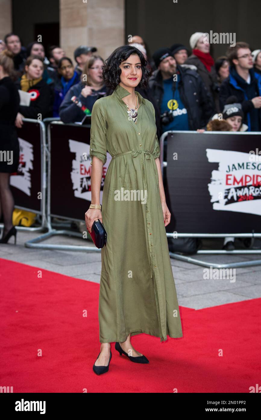 Rakhee Thakrar poses for photographers upon arrival at the Empire Film ...