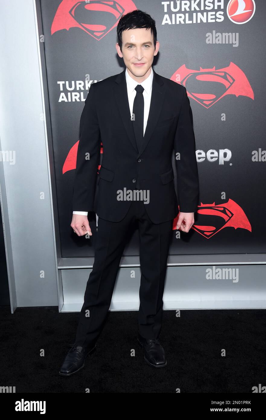 Robin Lord Taylor attends the premiere of "Batman v Superman: Dawn of ...