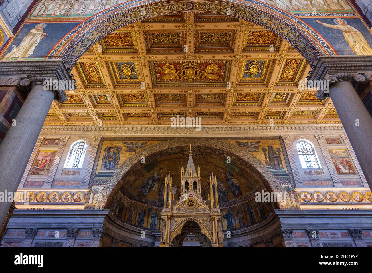 The Papal Basilica of Saint Paul Outside the Walls is one of the four ...