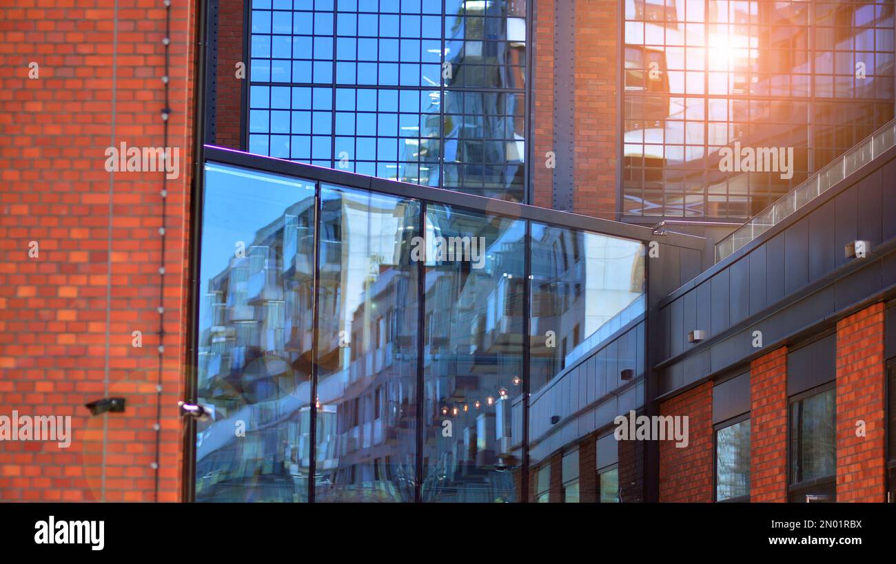 Modern residential building on a sunny day. Apartment house Stock Photo ...