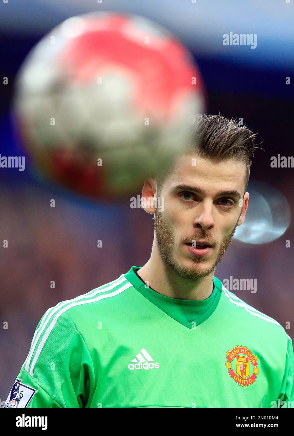 United’s goalkeeper David de Gea during the English Premier League ...