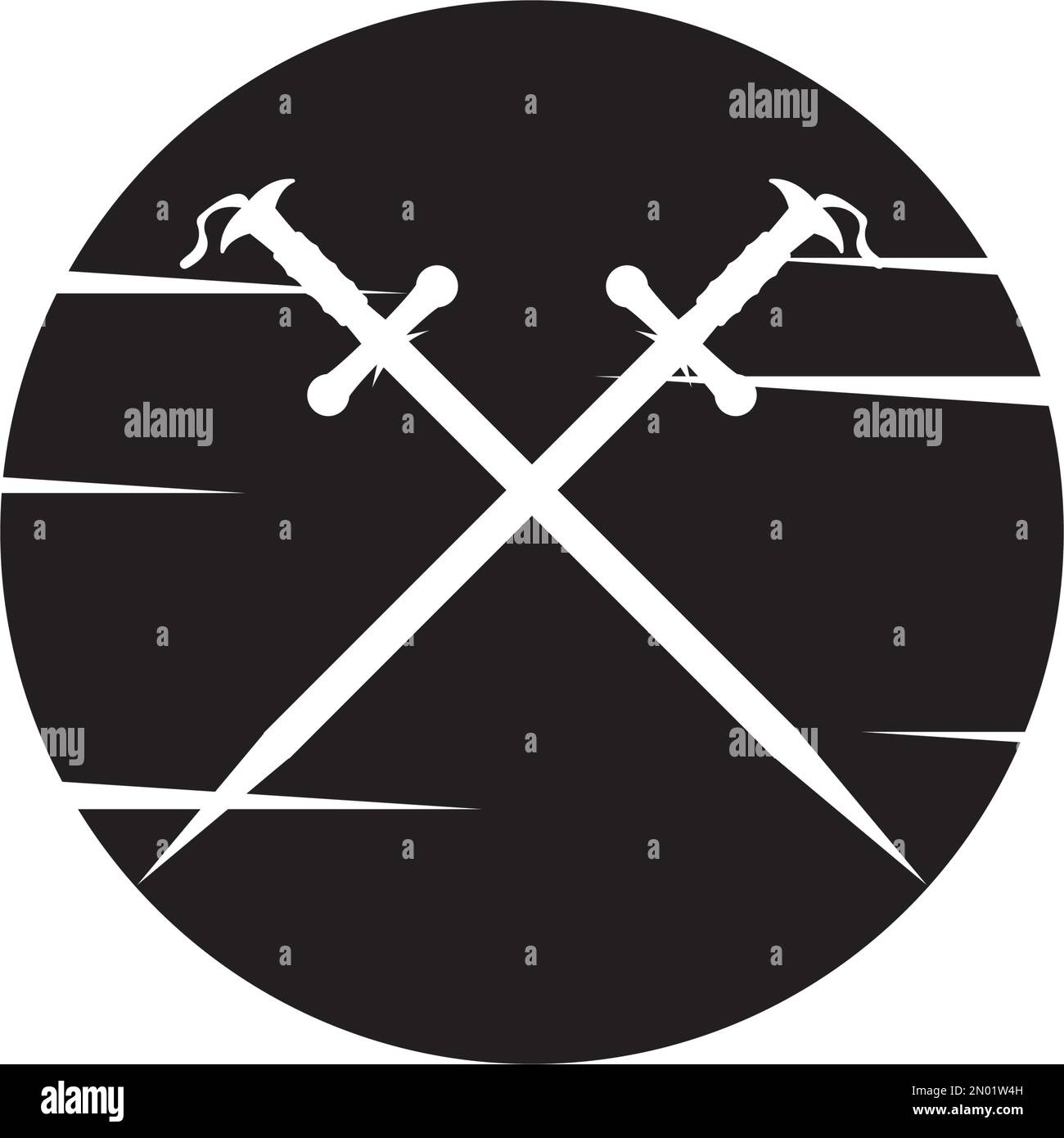 Sword logo vector illustration design Stock Vector Image & Art - Alamy