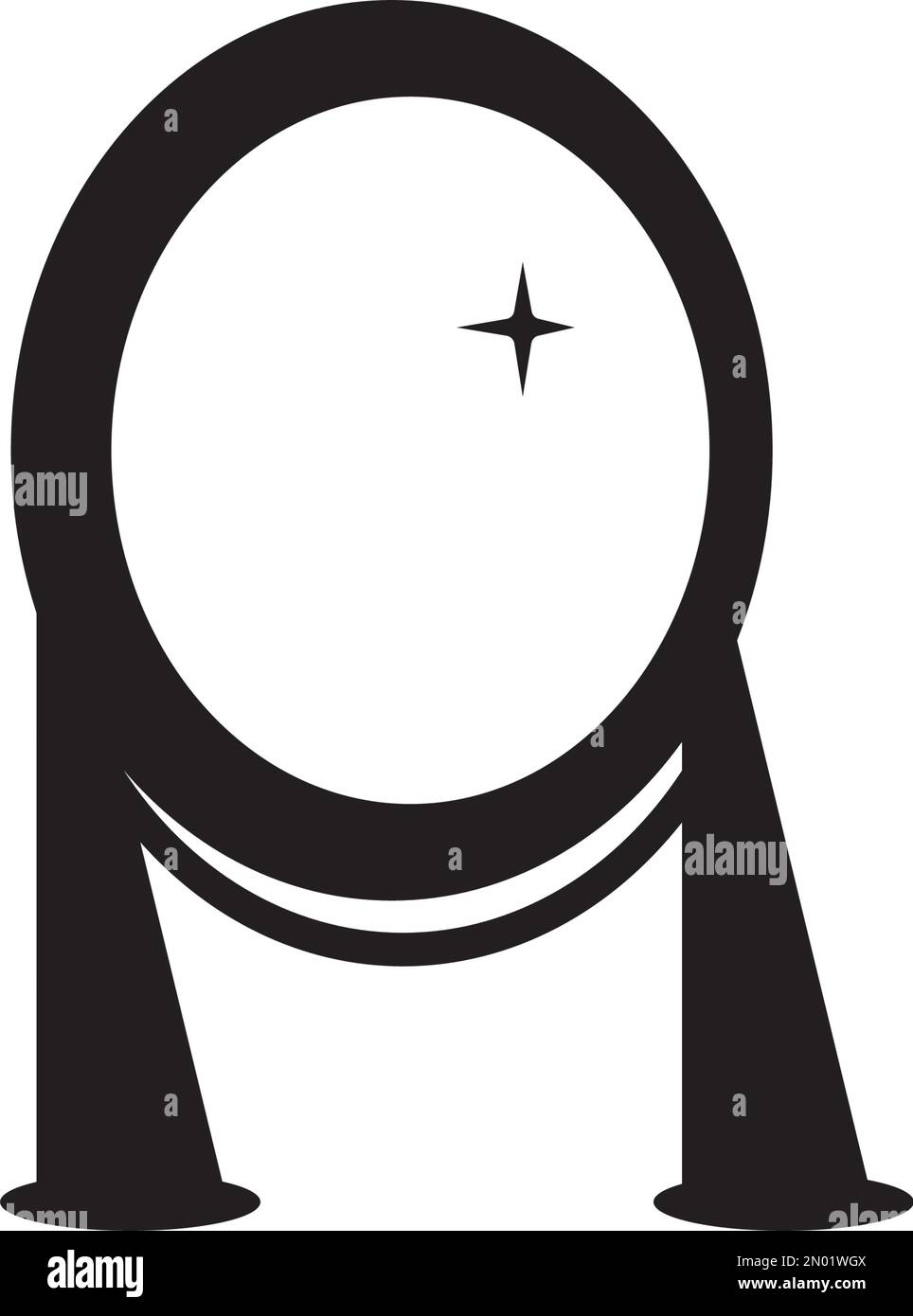 mirror logo vector icon design illustration Stock Vector Image & Art ...