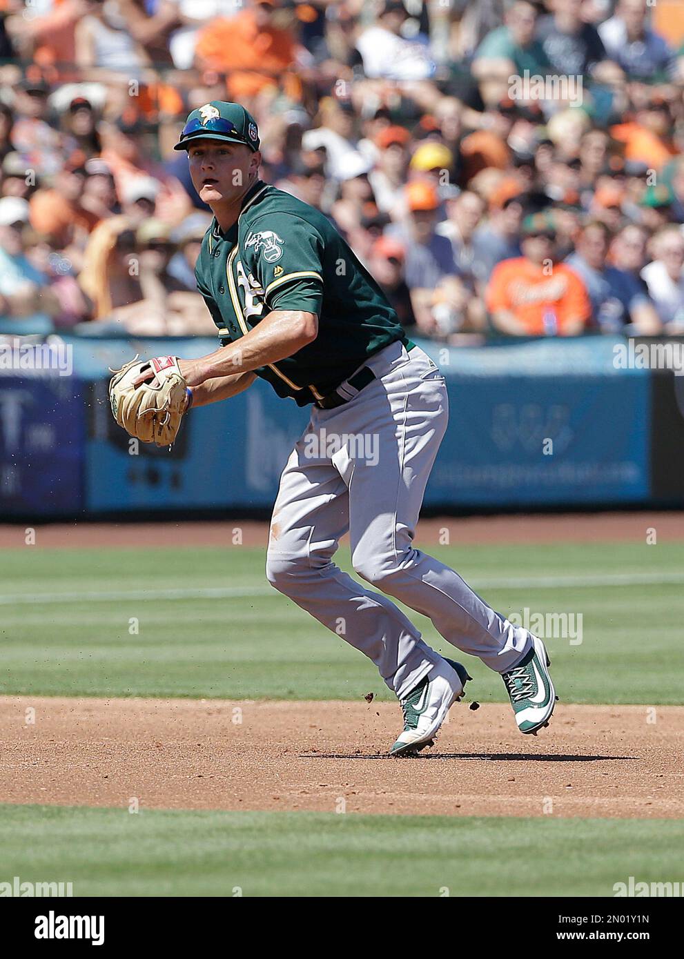 Oakland Athletics third baseman Matt Chapman against the San Francisco ...