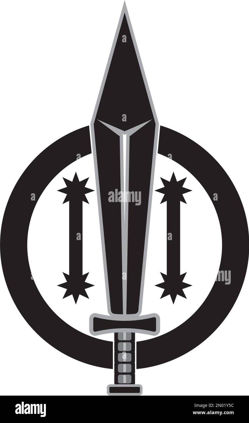 Sword logo vector illustration design Stock Vector Image & Art - Alamy