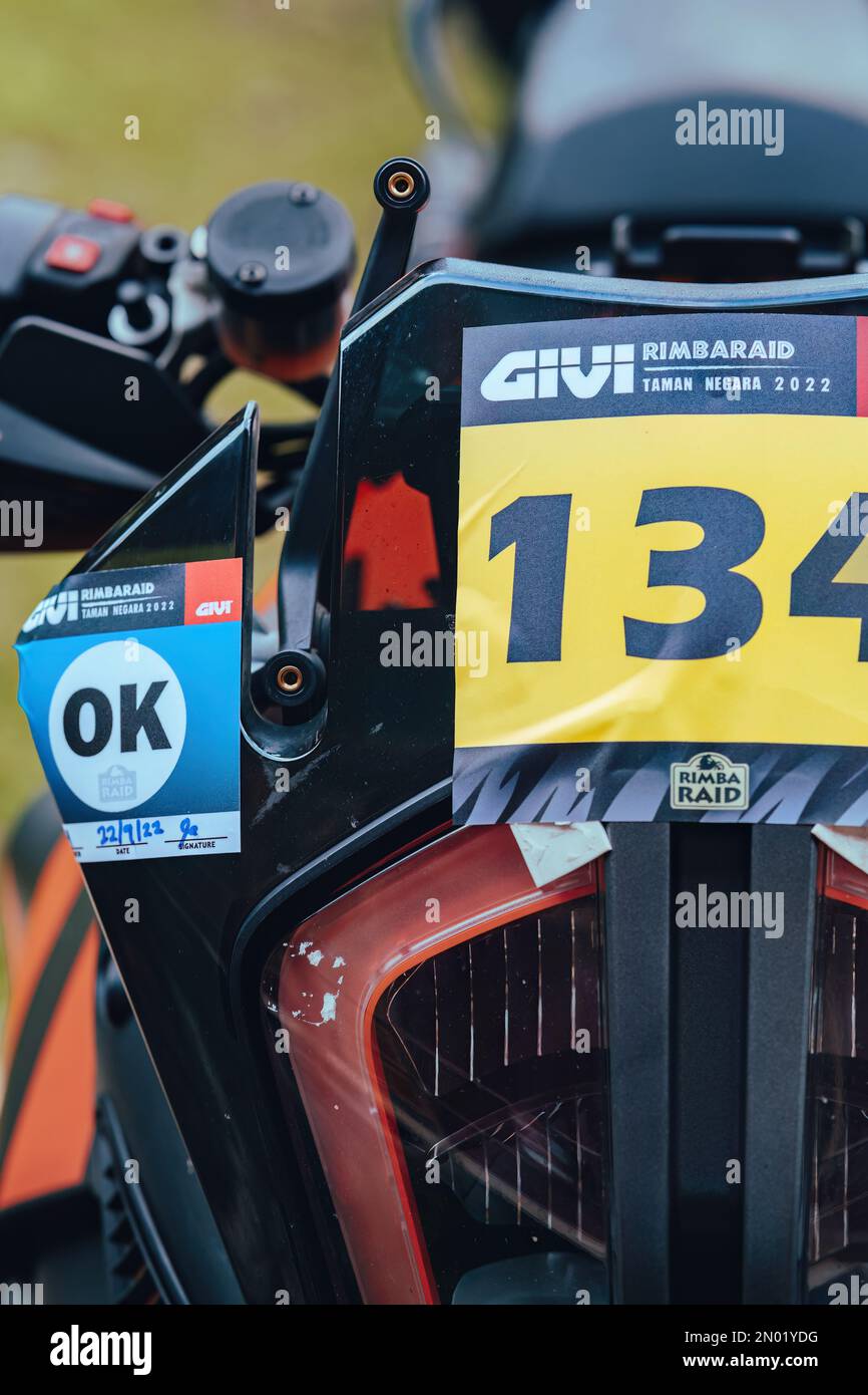 Pahang, Malaysia - Sept 24, 2022 Rimba Raid practice number on the ...