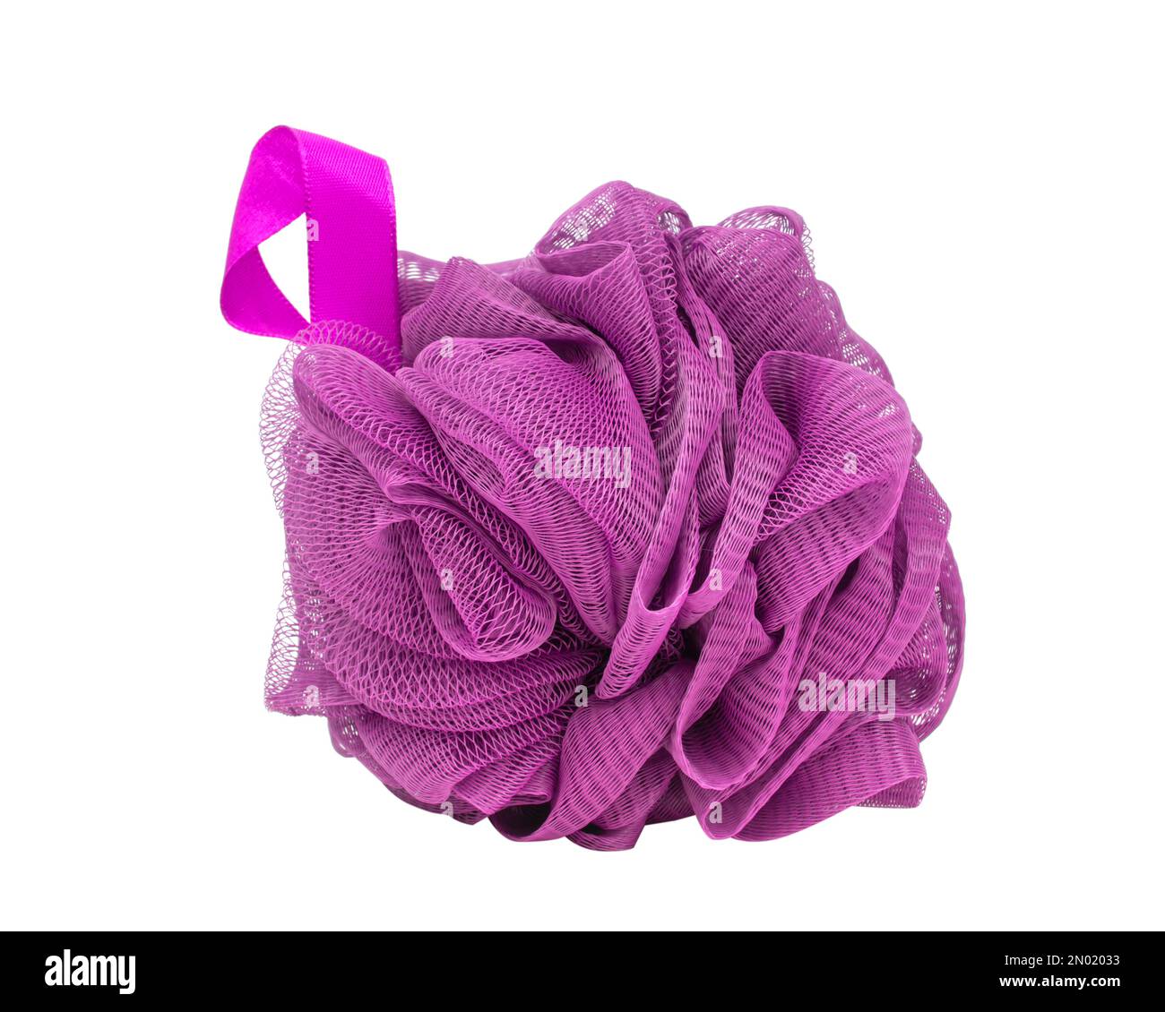 Puff shower bath sponge for care bathroom accessory isolated on the ...