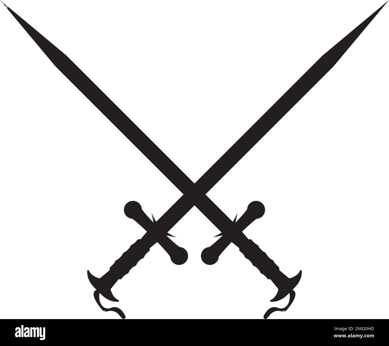 Sword logo vector illustration design Stock Vector Image & Art - Alamy
