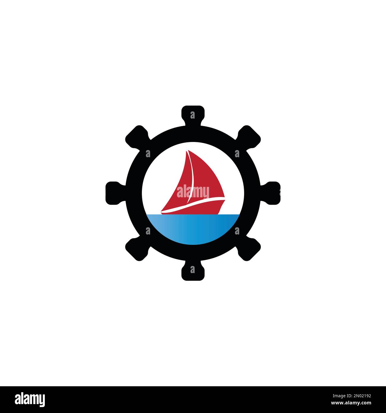 sailboat logo vector template design illustration Stock Vector Image ...