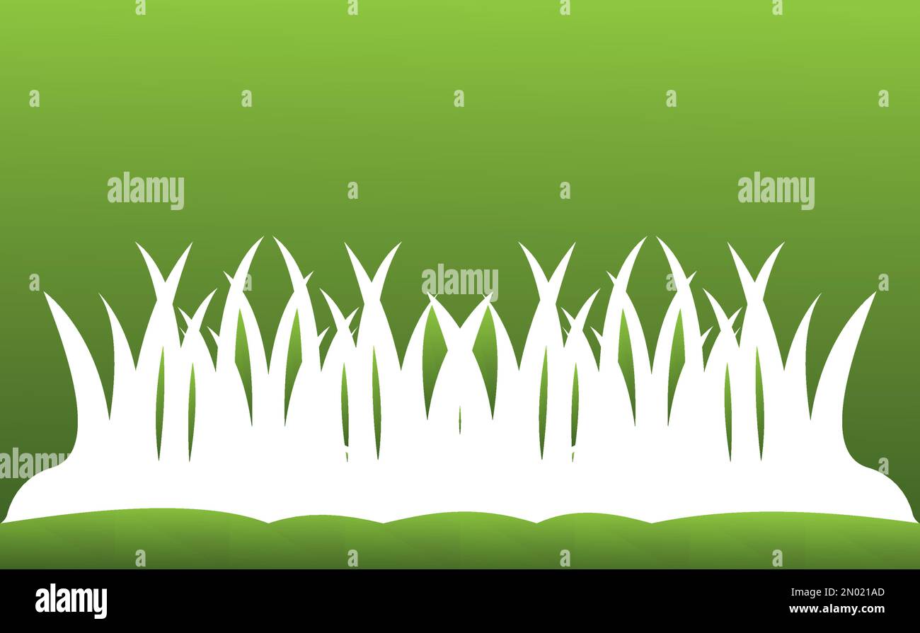 Natural Grass ilustration logo vector design template Stock Vector ...